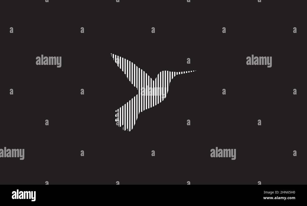 Flying bird black line Stock Vector Images - Alamy