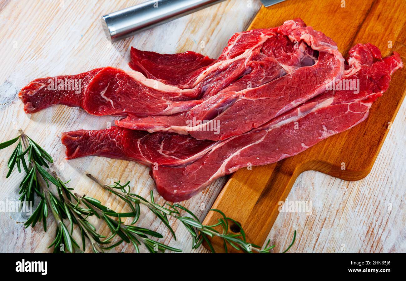 Fresh raw beef steak Stock Photo - Alamy