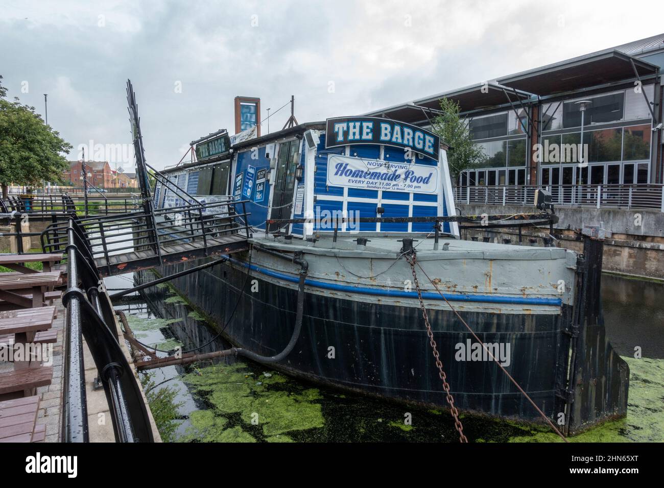 The Barge, a converted river barge in Grimsby, North East Lincolnshire ...