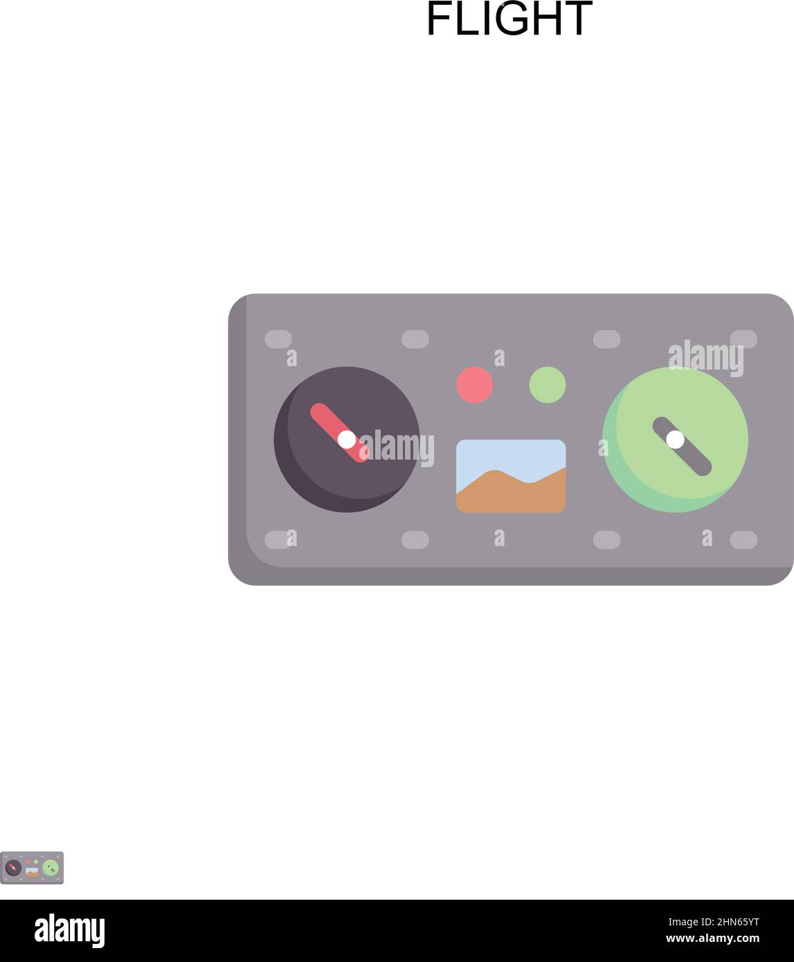 Flight Simple vector icon. Illustration symbol design template for web ...