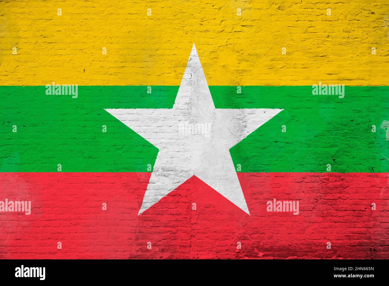 Old myanmar flag hi-res stock photography and images - Alamy