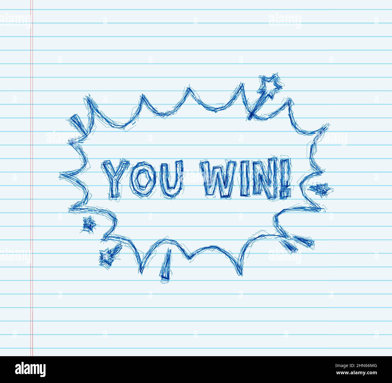 Comic speech bubbles with text You win. sketch icon. Symbol, sticker ...