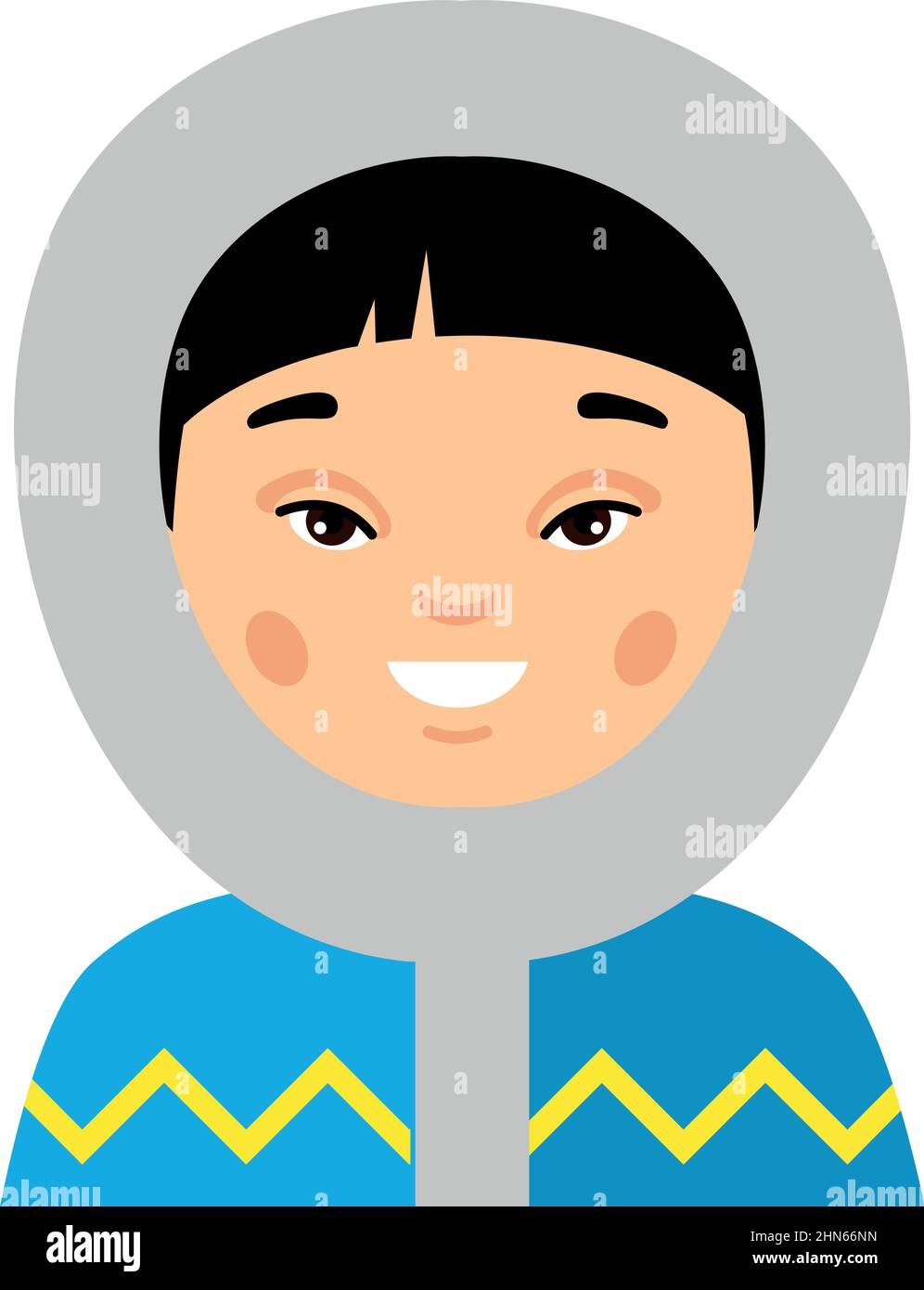 Set of eskimo man dressed in national costumes Stock Vector Image & Art ...