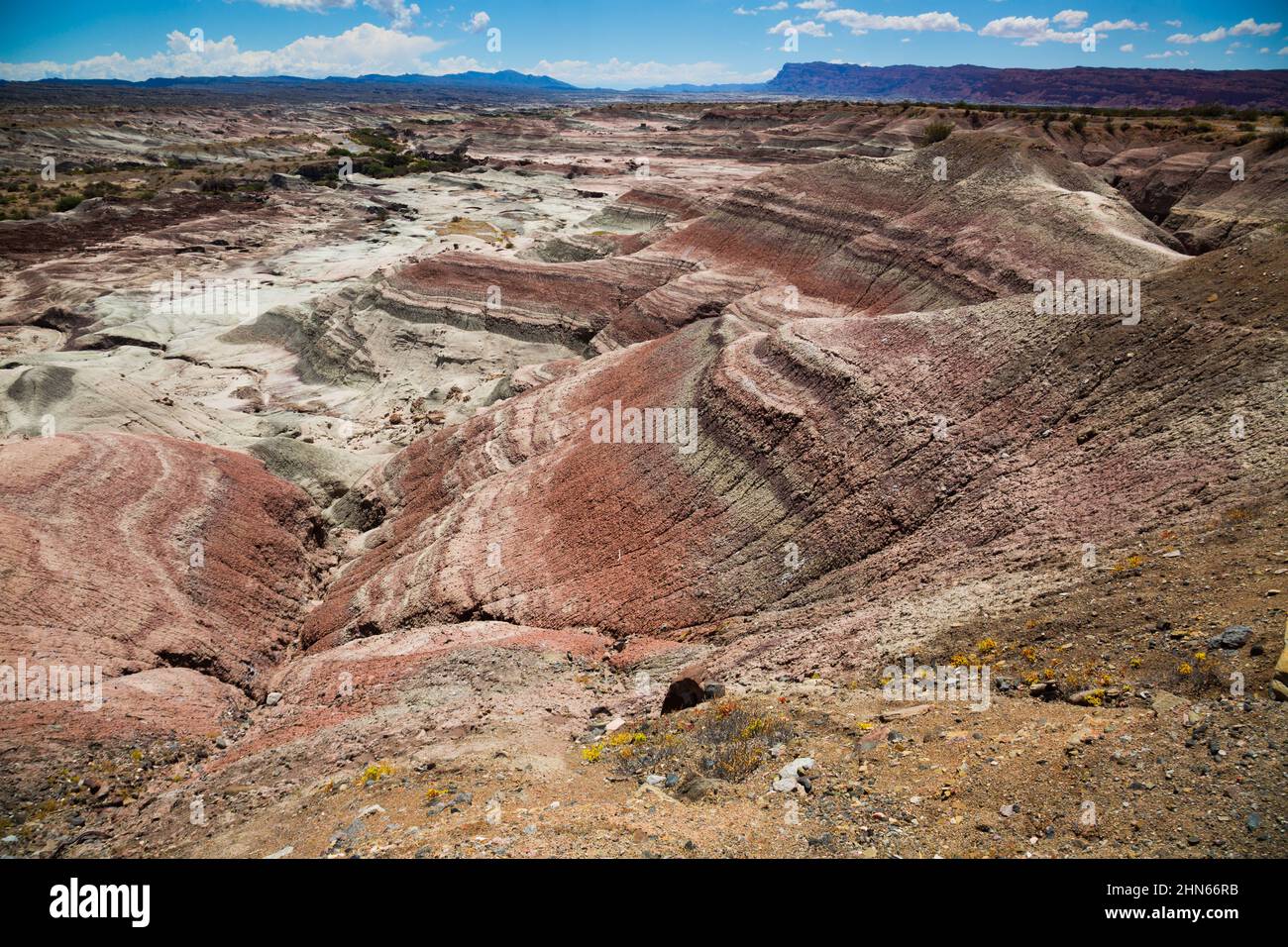 Geological formations in Ischigualasto Stock Photo - Alamy