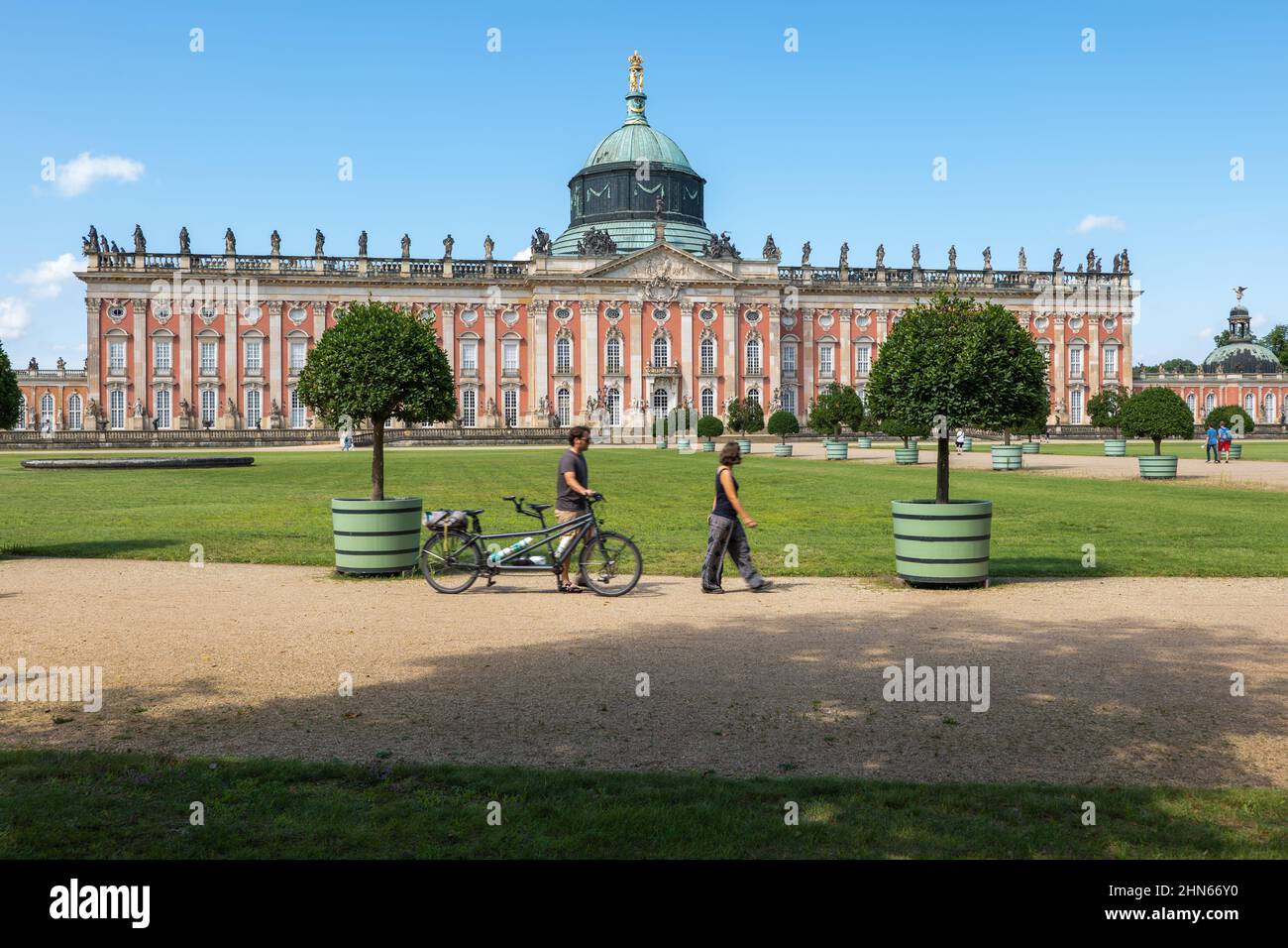 Potsdam, Germany, New Palace (Neues Palais) in the Sanssouci park ...