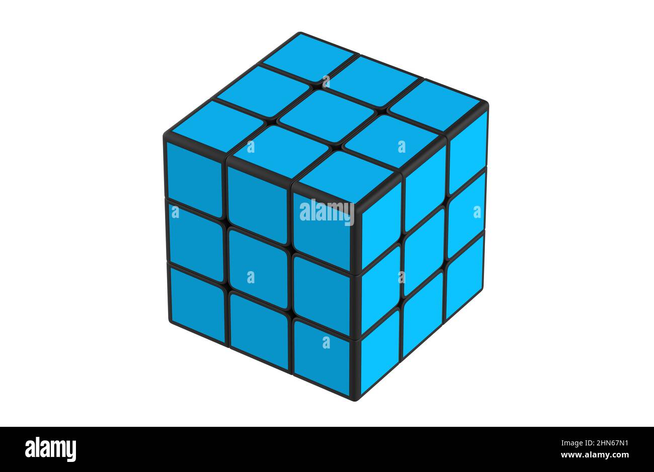 magic cube puzzle colors 3d illustration Stock Photo - Alamy