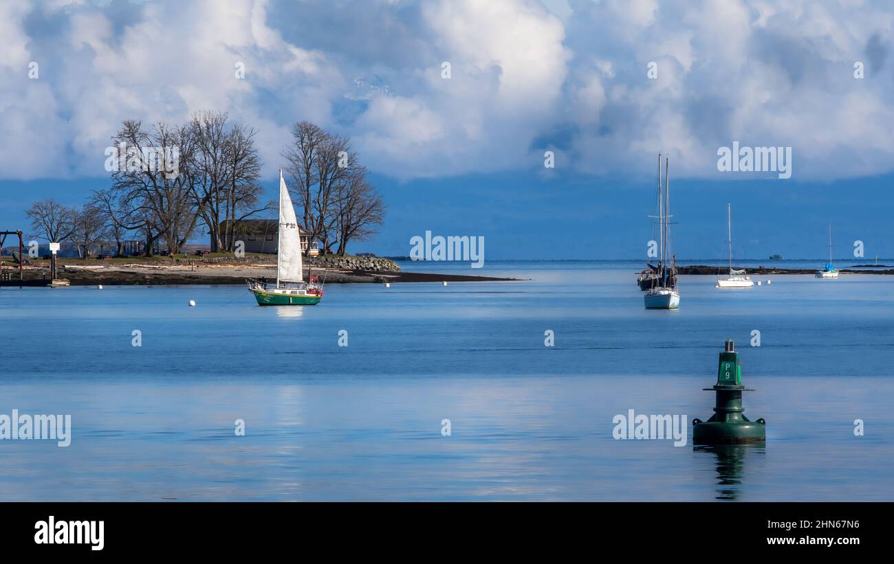 Nanaimo harbour on Vancouver Island Stock Photo - Alamy