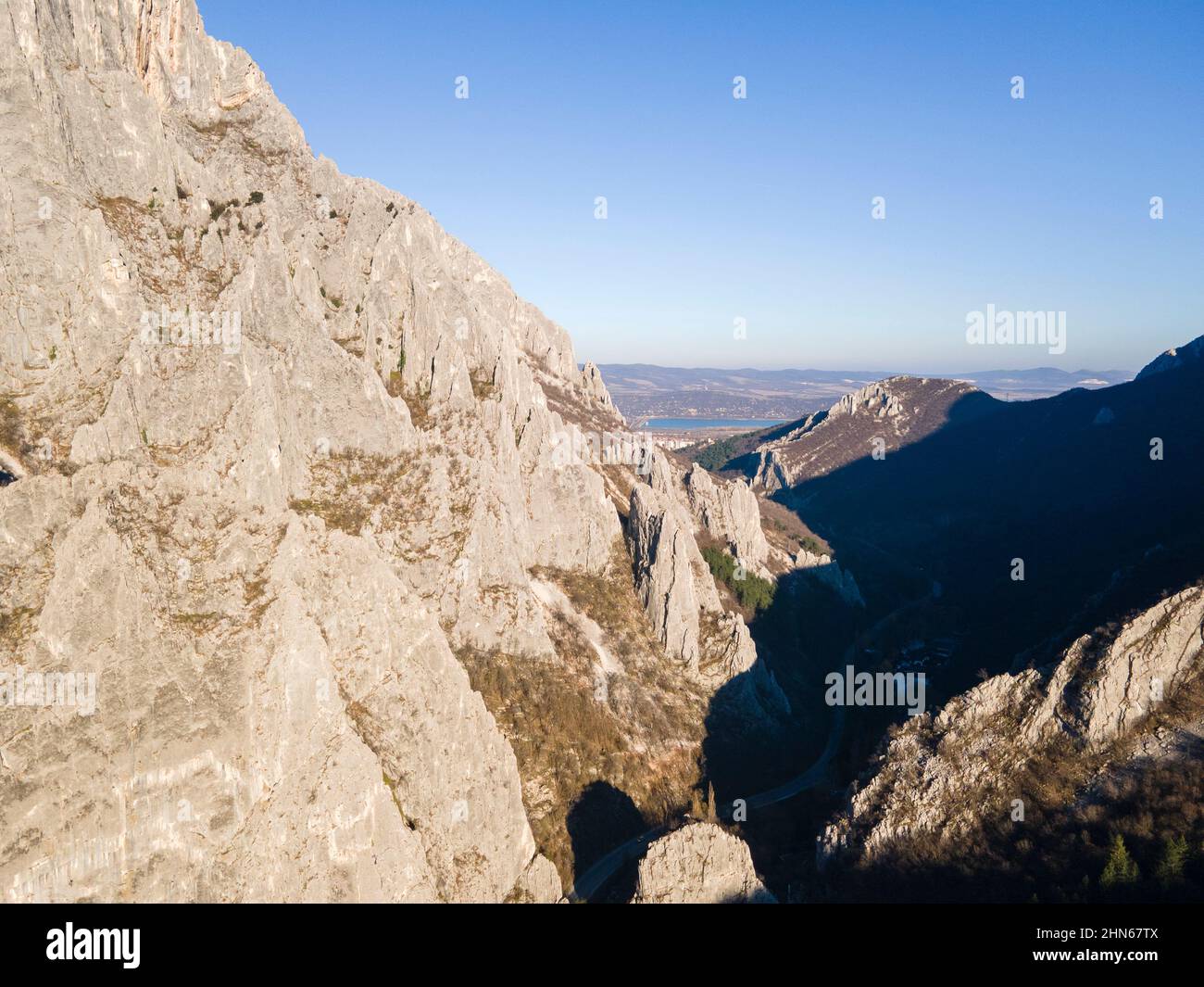 Amazing Aerial Autumn Landscape of Balkan Mountains and Vratsata pass ...