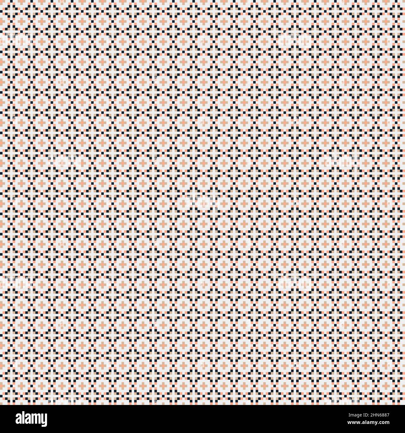 Abstract Cross-Pattern Dotted generative computational art illustration ...