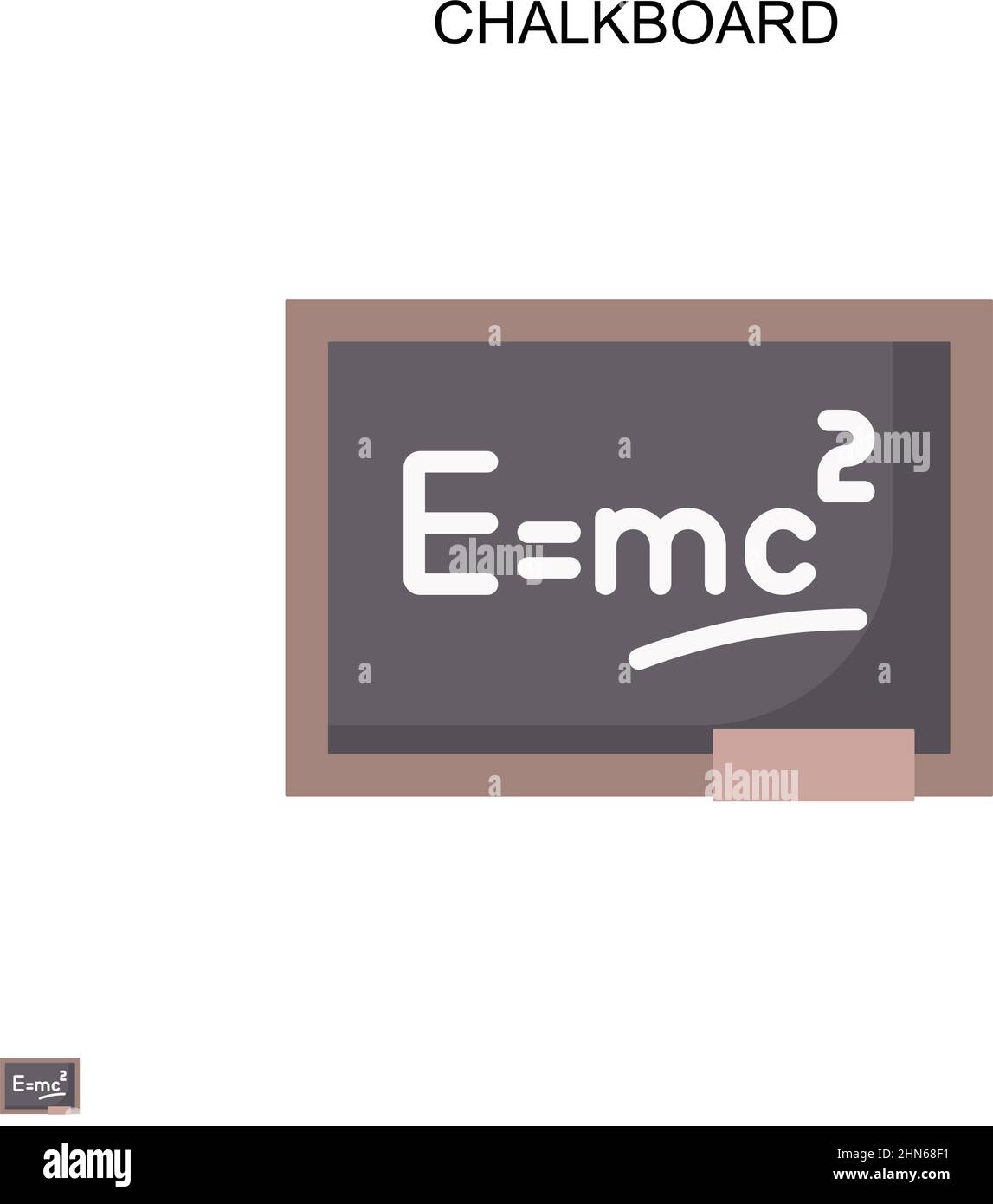 Chalkboard Simple vector icon. Illustration symbol design template for ...