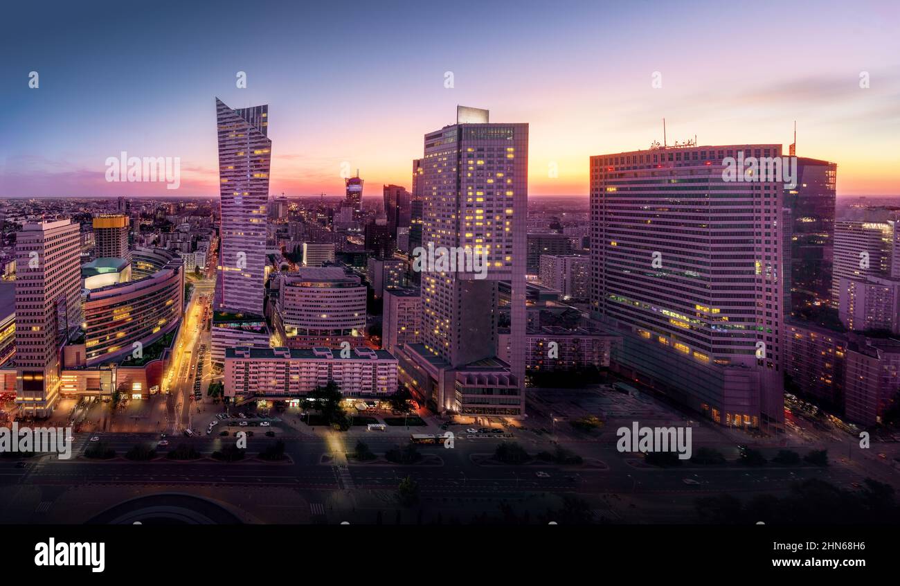 Warsaw business district hi-res stock photography and images - Alamy
