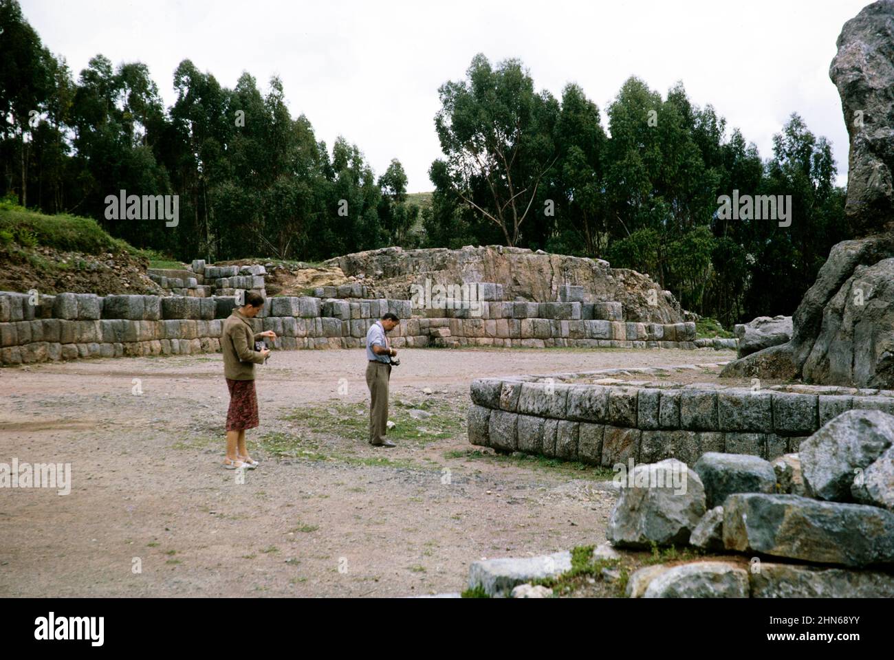 Captioned as 'near the amphitheatre', Qenko or Quenco archaeological ...