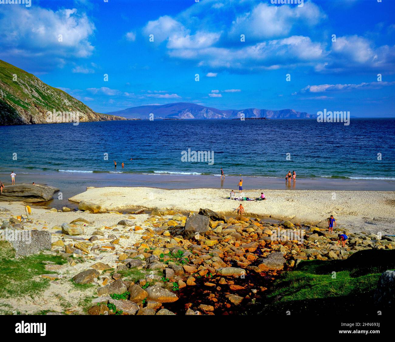 Keem Strand on Achill Island in County Mayo, Ireland Stock Photo - Alamy
