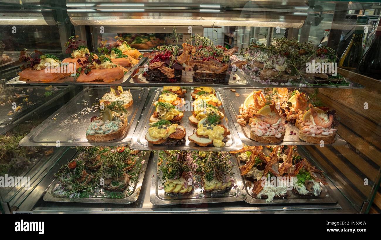 Torvehallerne - Fresh food market in Copenhagem, Denmark Stock Photo ...