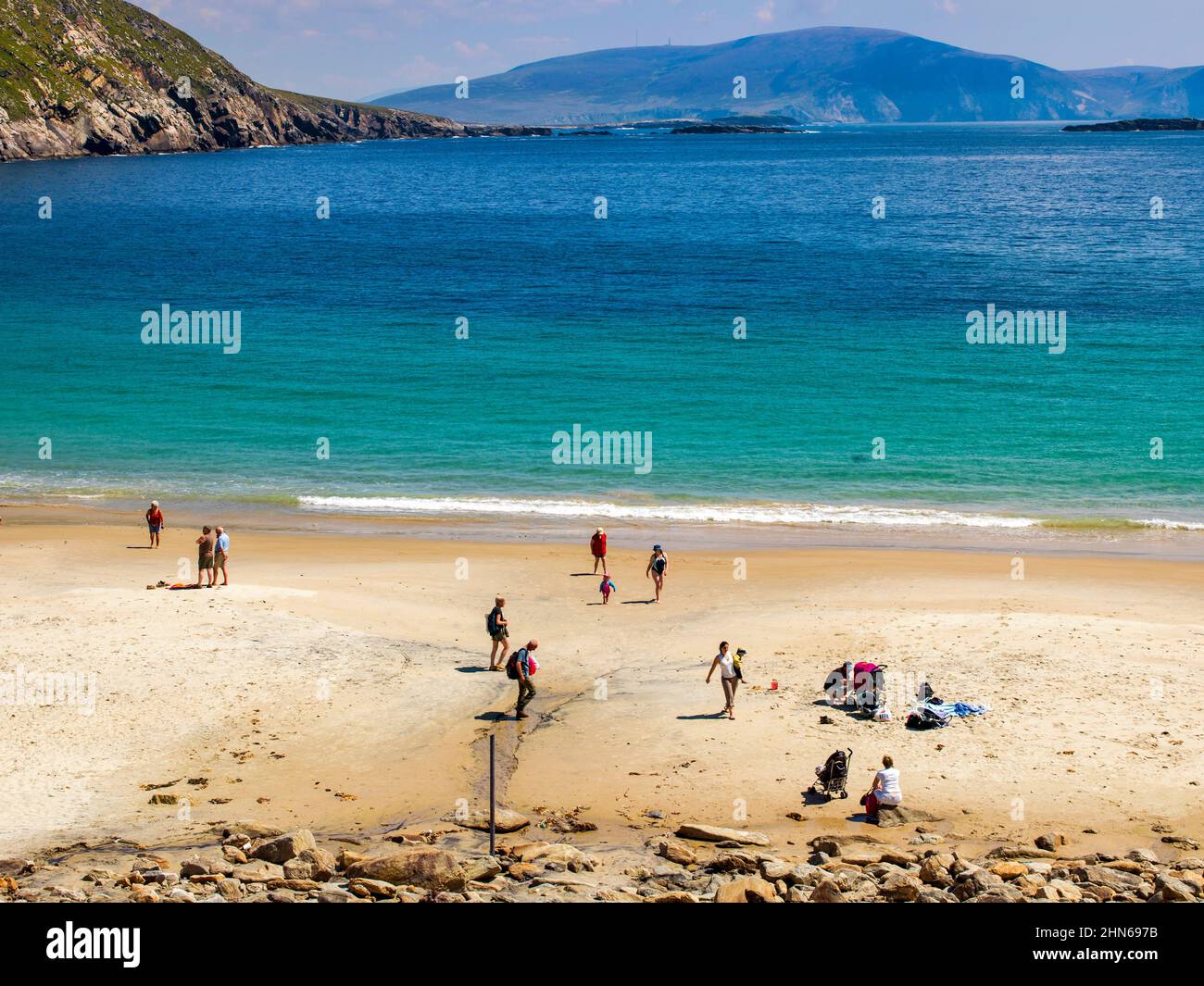 Keem Strand on Achill Island in County Mayo, Ireland Stock Photo - Alamy