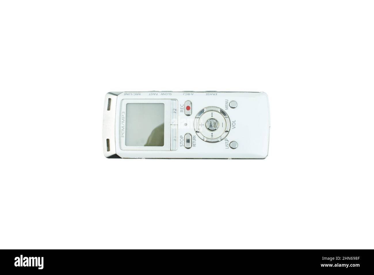 Pocket digital dictaphone isolated on white background Stock Photo - Alamy