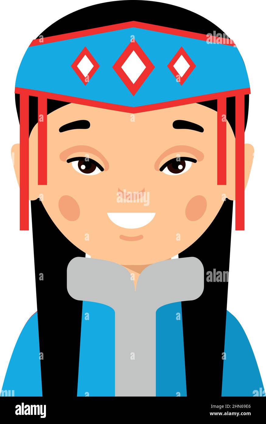 Set of eskimo woman dressed in national costumes Stock Vector Image ...