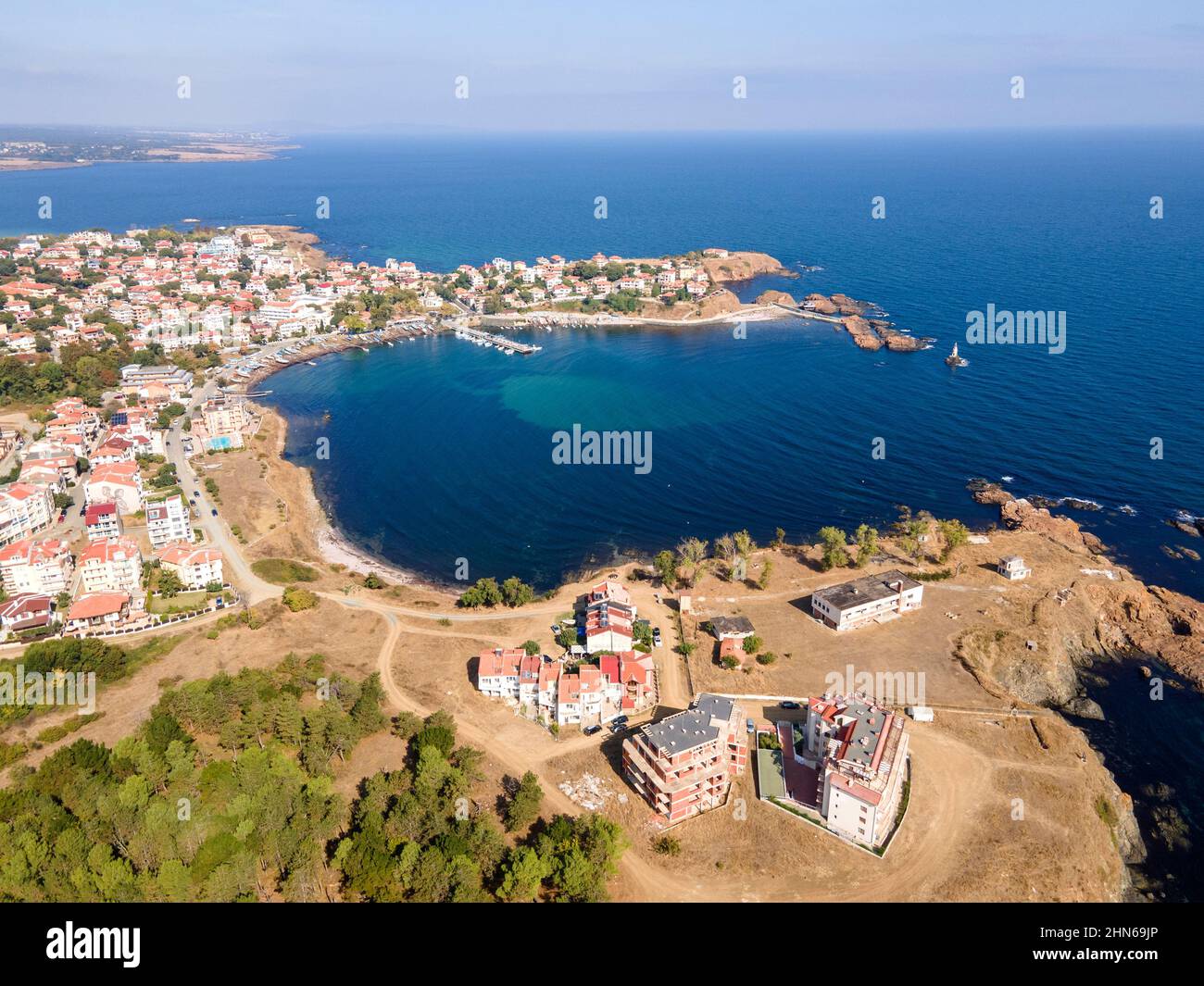 Aerial view of town of Ahtopol, Burgas Region, Bulgaria Stock Photo - Alamy