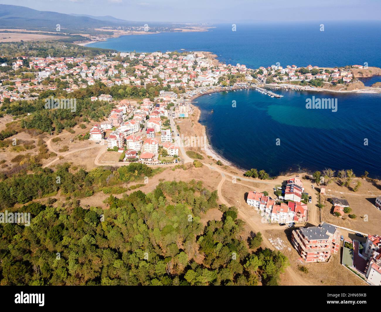 Aerial view of town of Ahtopol, Burgas Region, Bulgaria Stock Photo - Alamy