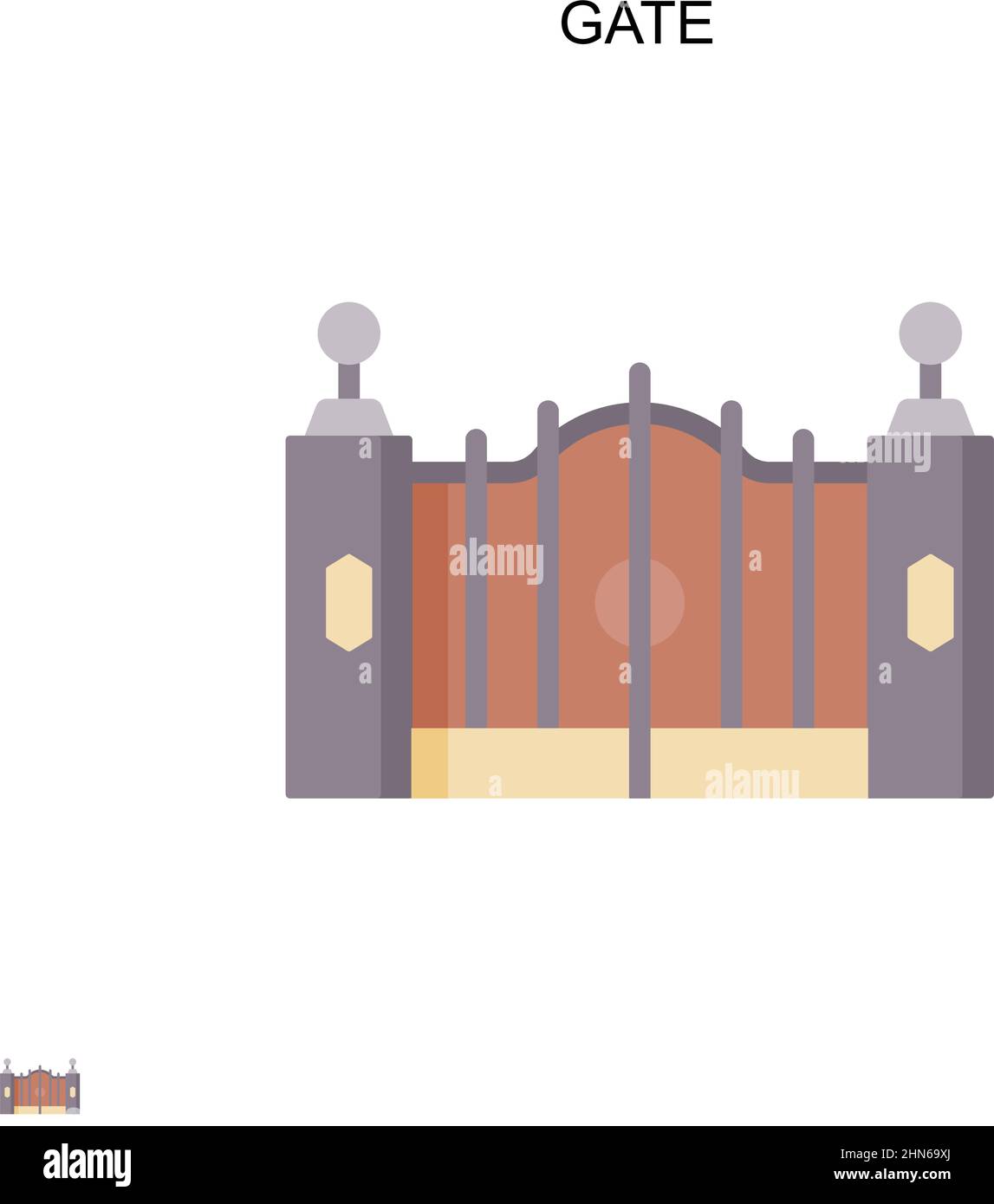 White entrance gate Cut Out Stock Images & Pictures - Alamy