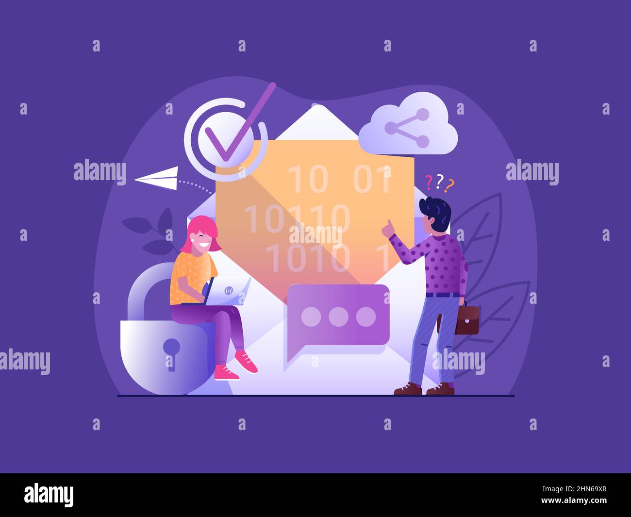 Concept email security Stock Vector Images - Alamy