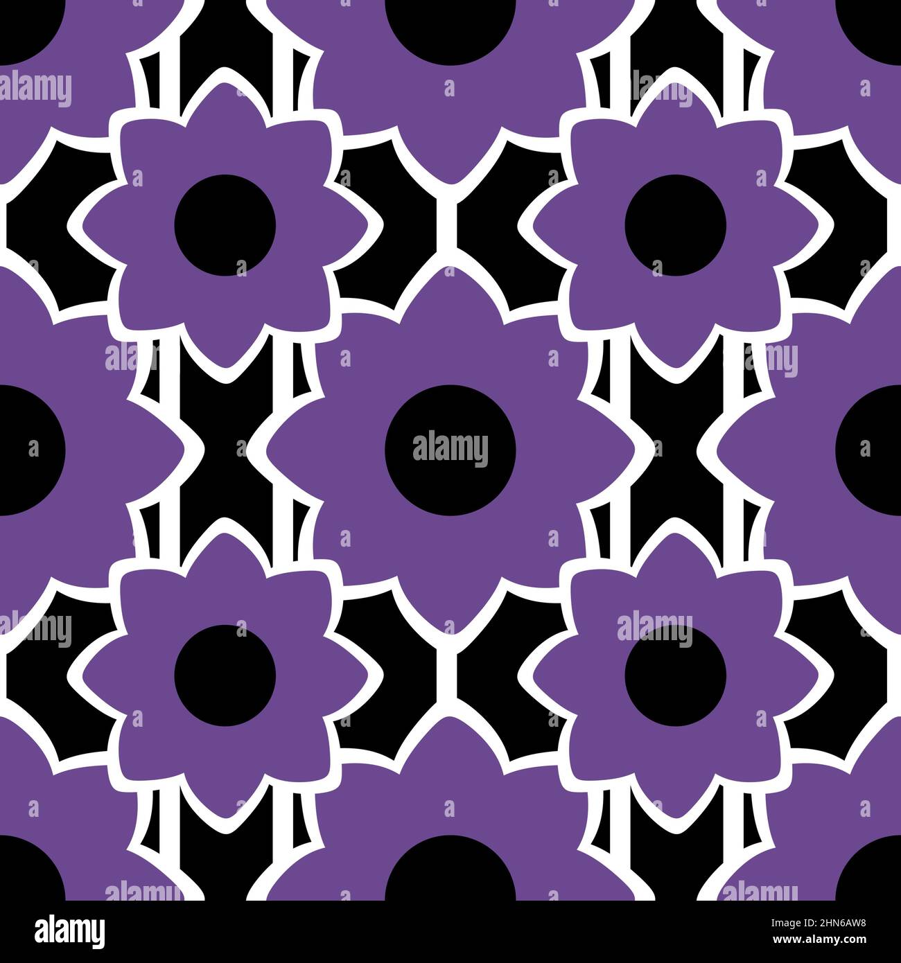 Simple floral seamless pattern with flowers for fabrics and cards and ...