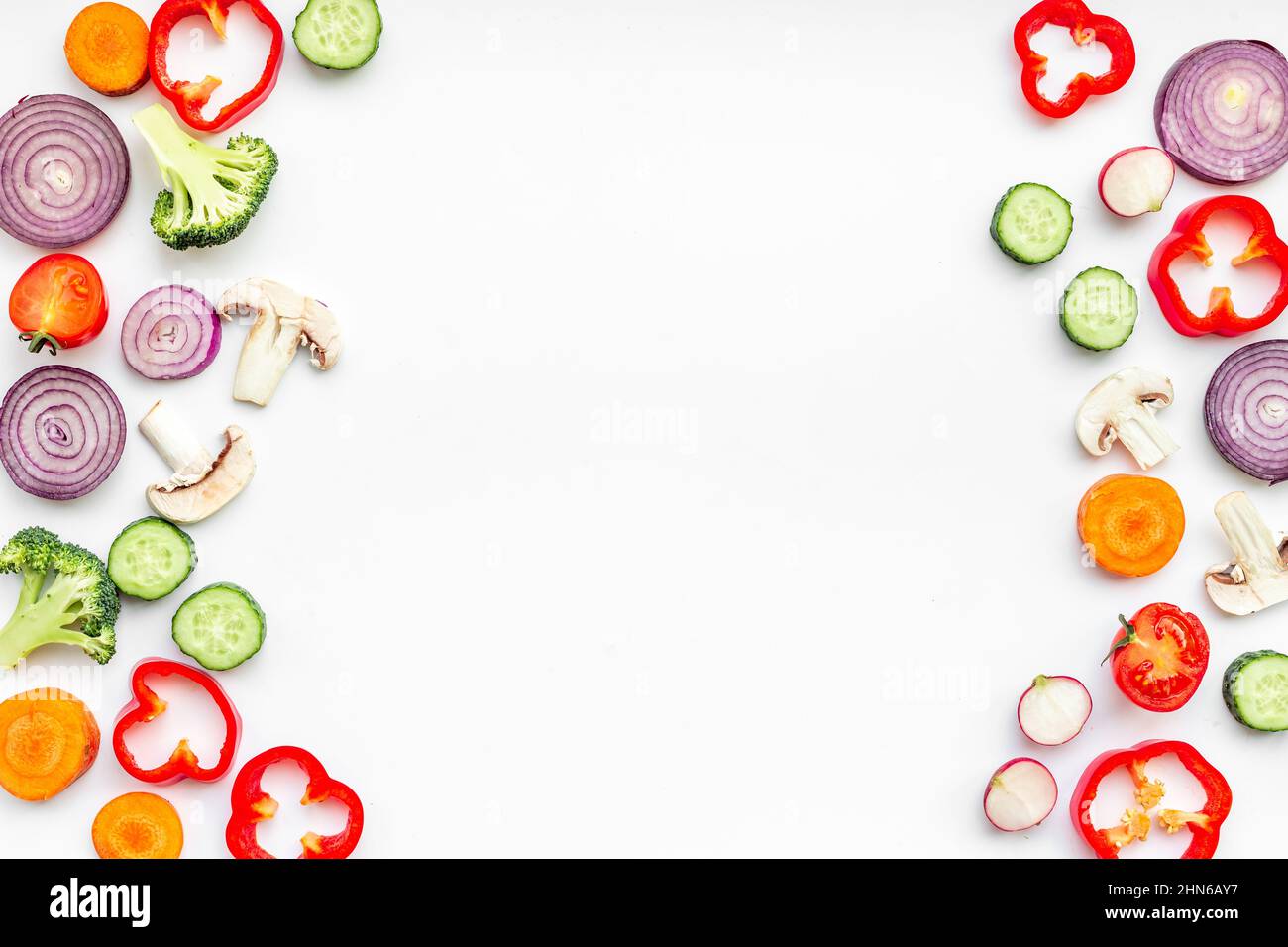 Frame of vegetables ingredients for cooking. Food background Stock ...