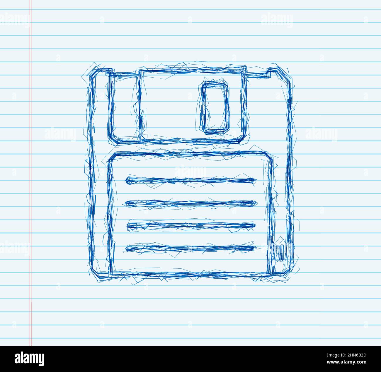Magnetic floppy disc. sketch icon. Vector illustration. Vector ...