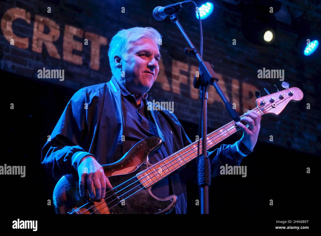 Southampton, UK. 12th Feb, 2022. Ed Pearson, bassist and vocalist with ...
