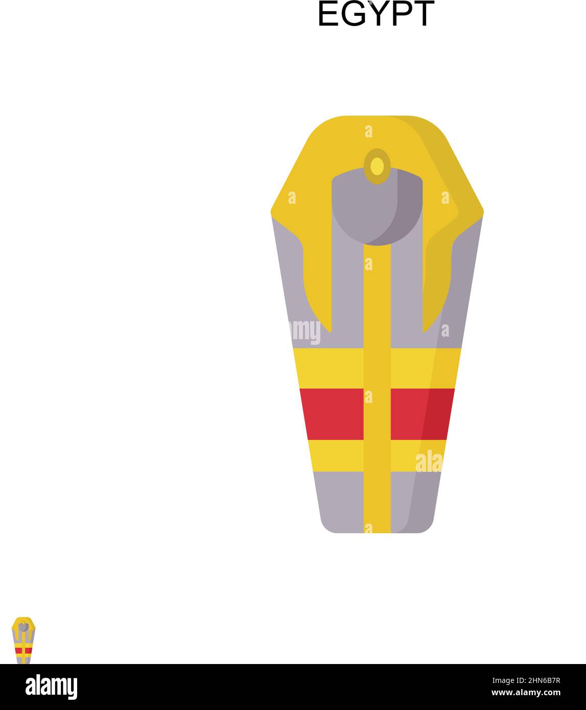 Egypt Simple vector icon. Illustration symbol design template for web ...