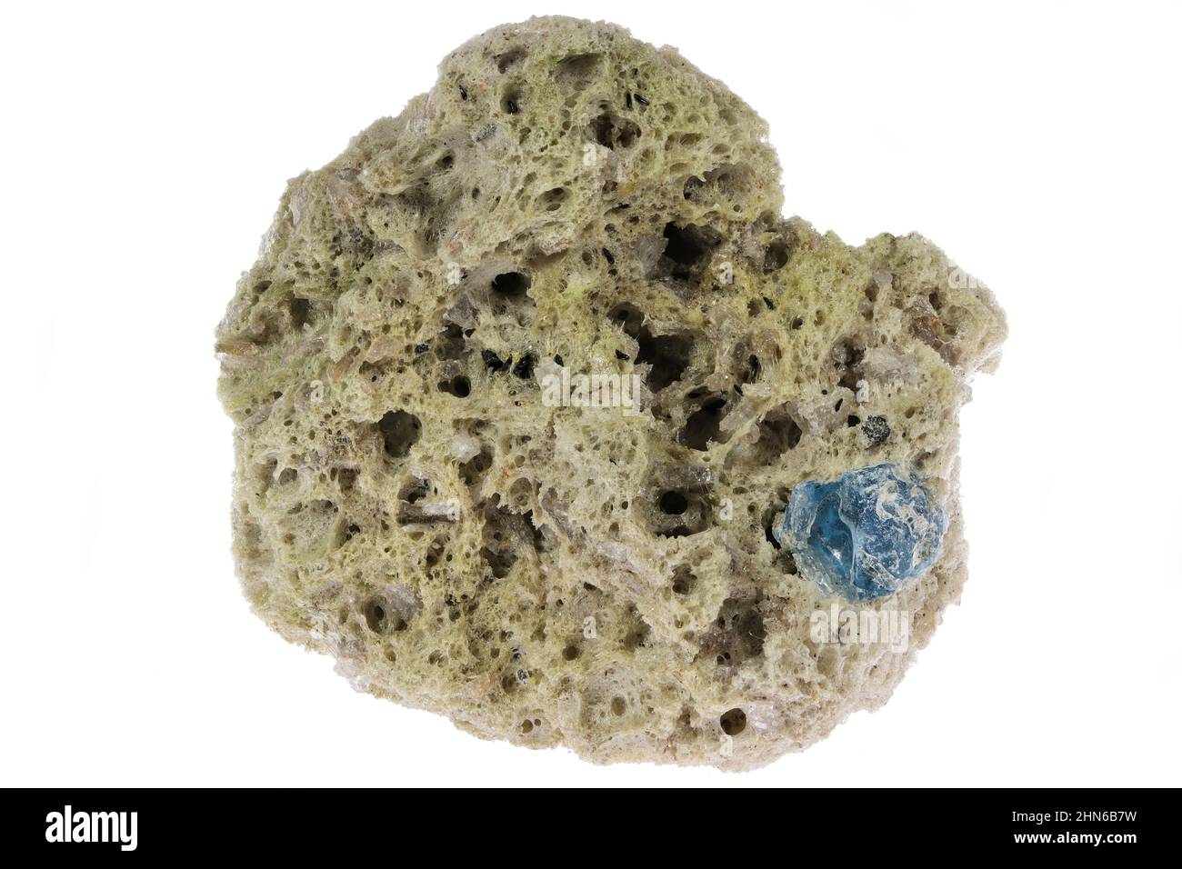 hauyne from the Mendig, Germany isolated on white background Stock ...