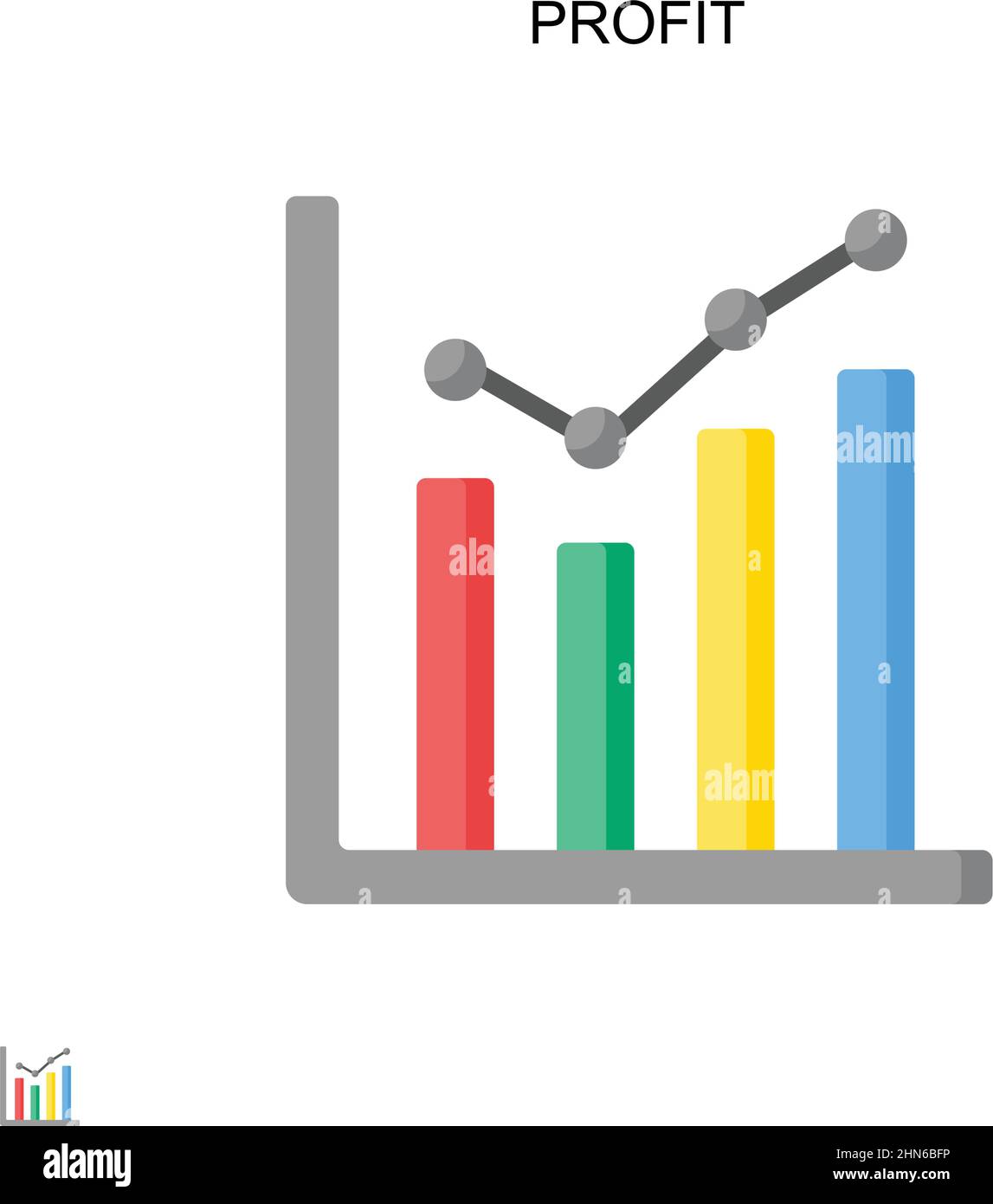 Profit Simple vector icon. Illustration symbol design template for web ...