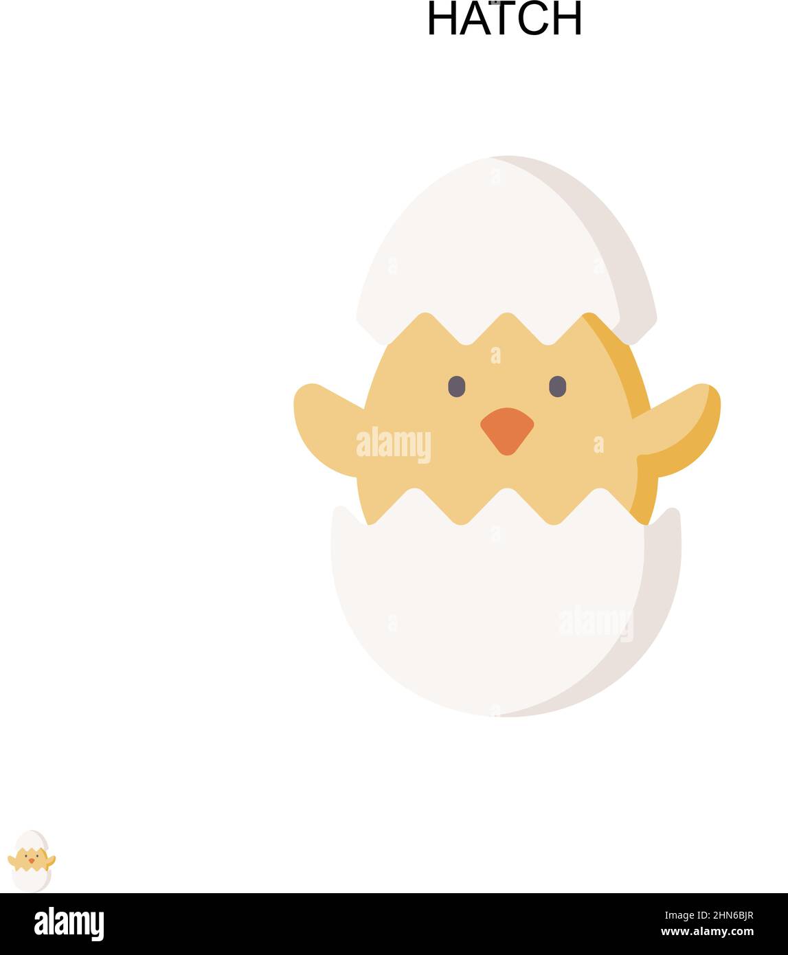 Hatch Simple vector icon. Illustration symbol design template for web ...