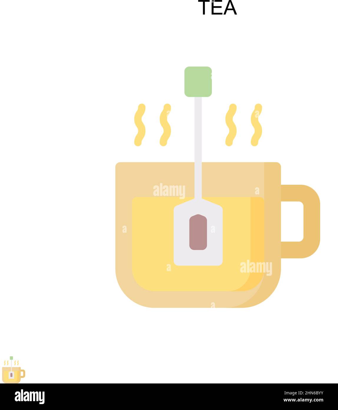 Tea Simple vector icon. Illustration symbol design template for web ...