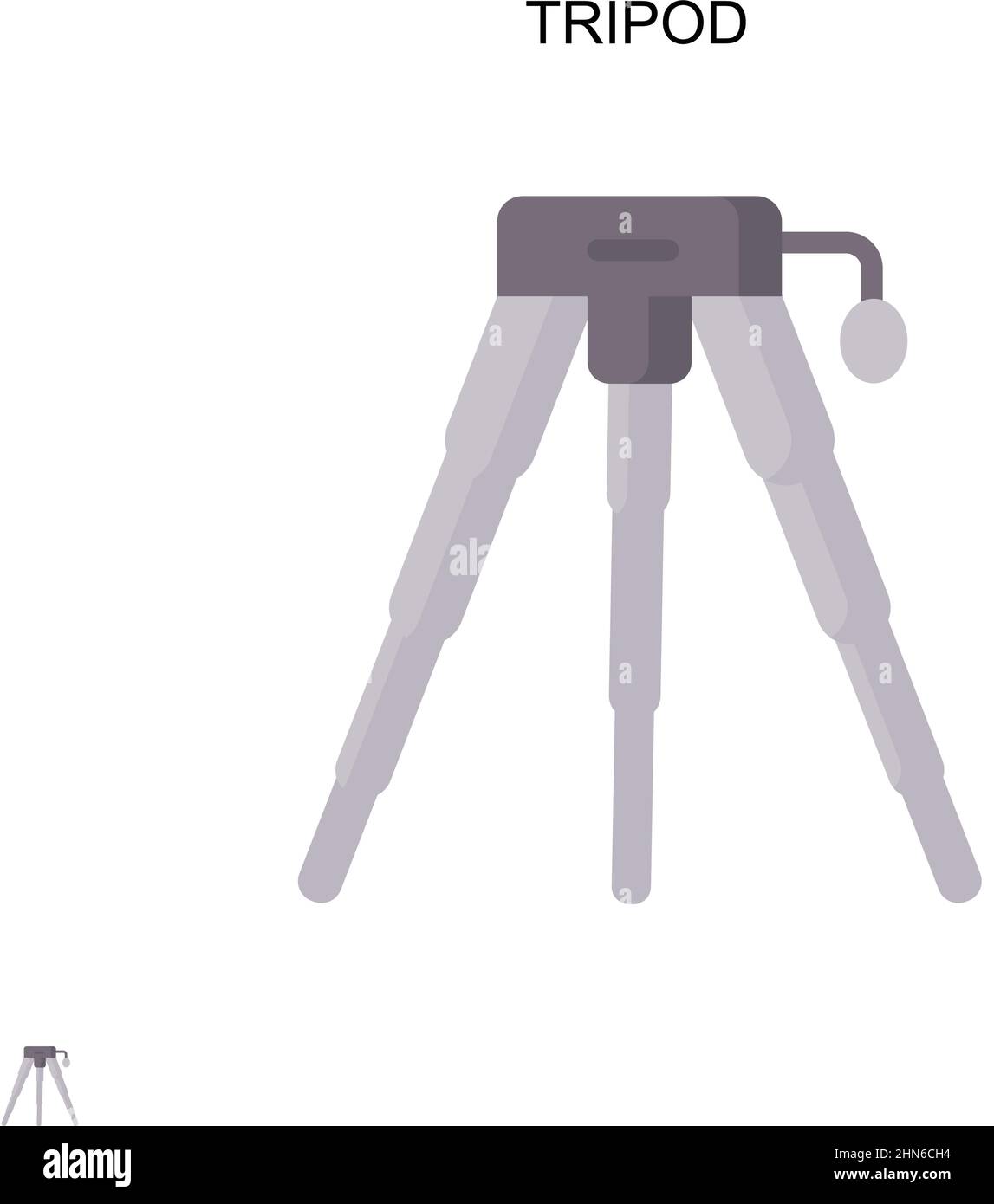 Tripod Simple vector icon. Illustration symbol design template for web ...
