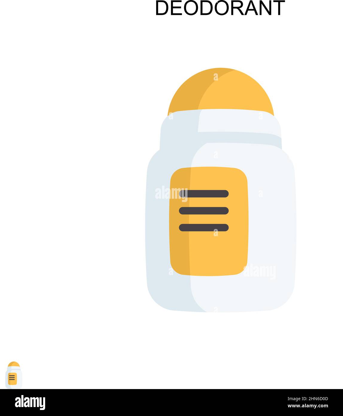 Deodorant Simple vector icon. Illustration symbol design template for ...