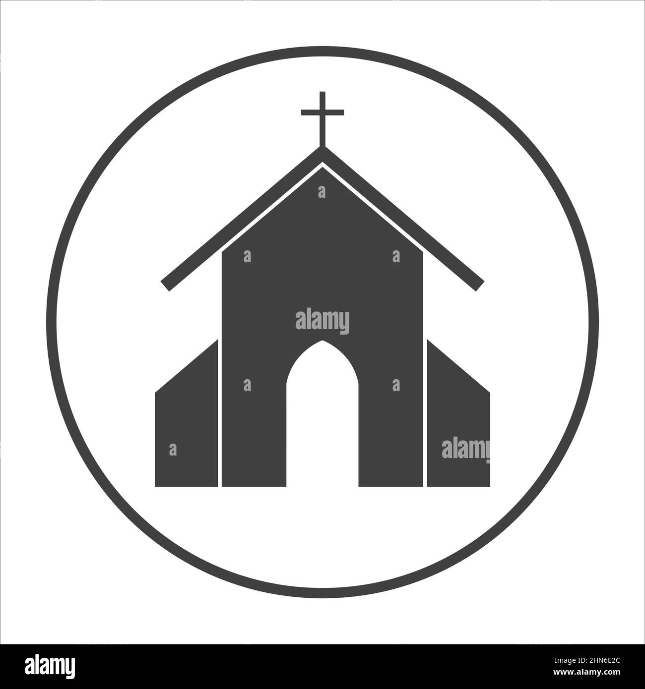 Modern catholic church interior Stock Vector Images - Alamy