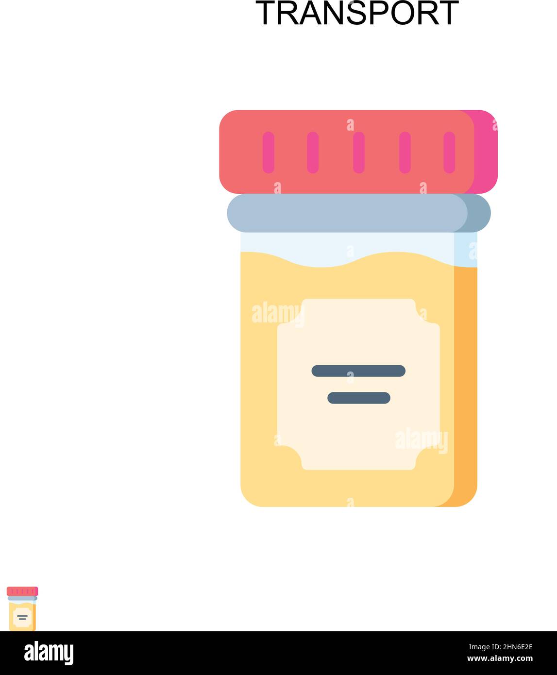 Transport Simple vector icon. Illustration symbol design template for ...