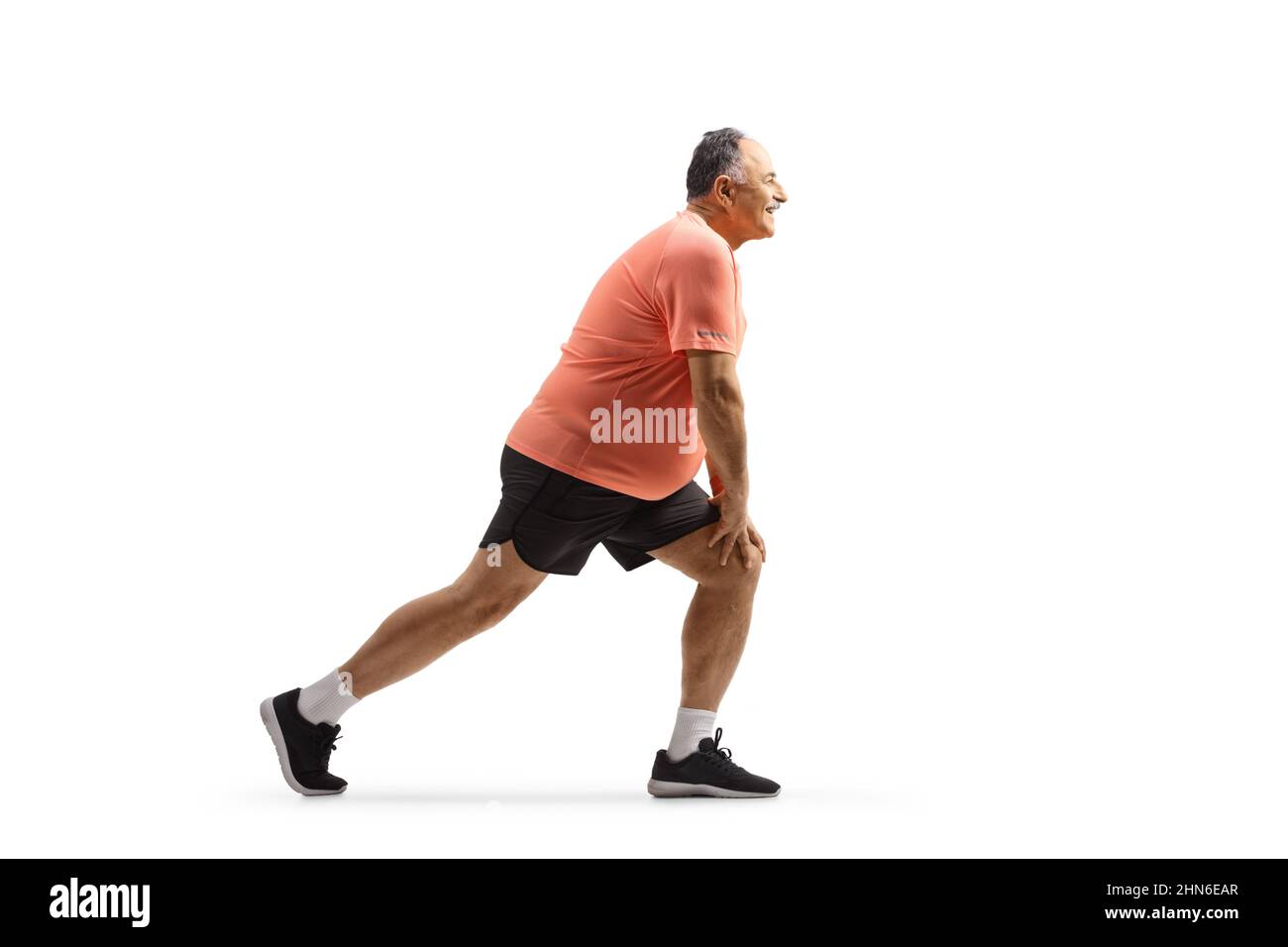 Mature standing on one leg hi-res stock photography and images - Alamy