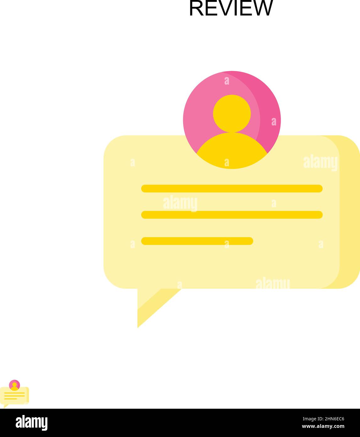 Review Simple vector icon. Illustration symbol design template for web ...