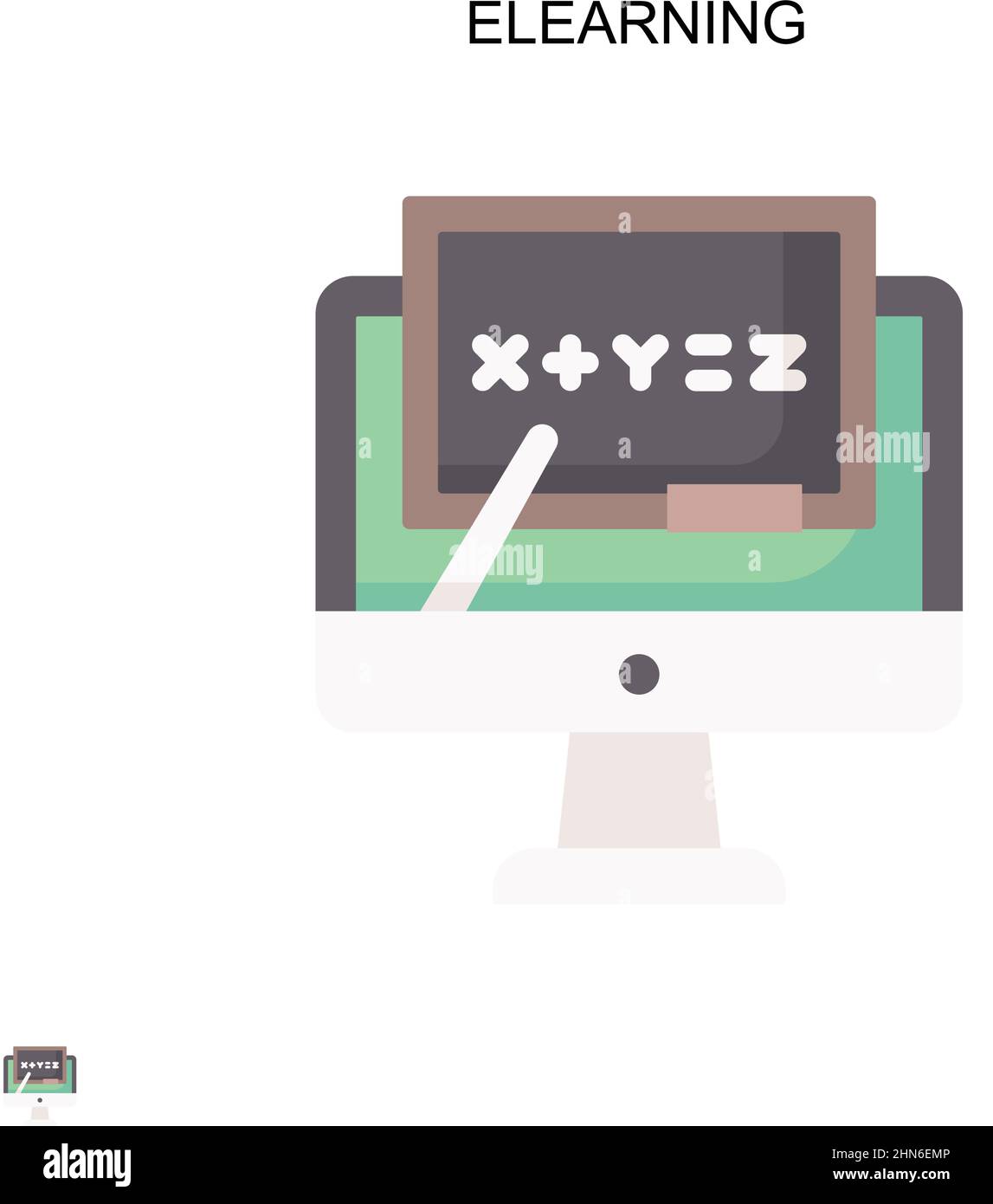 Elearning Simple Vector Icon Illustration Symbol Design Template For Web Mobile Ui Element