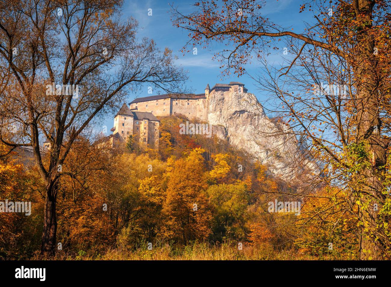The medieval Orava Castle, central Europe, Slovakia Stock Photo - Alamy