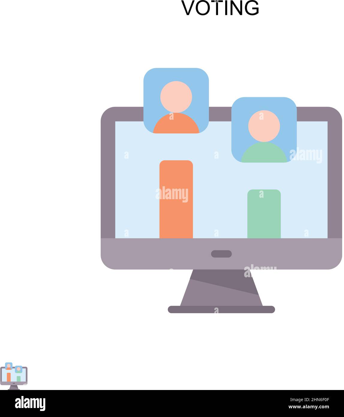 Voting Simple vector icon. Illustration symbol design template for web ...