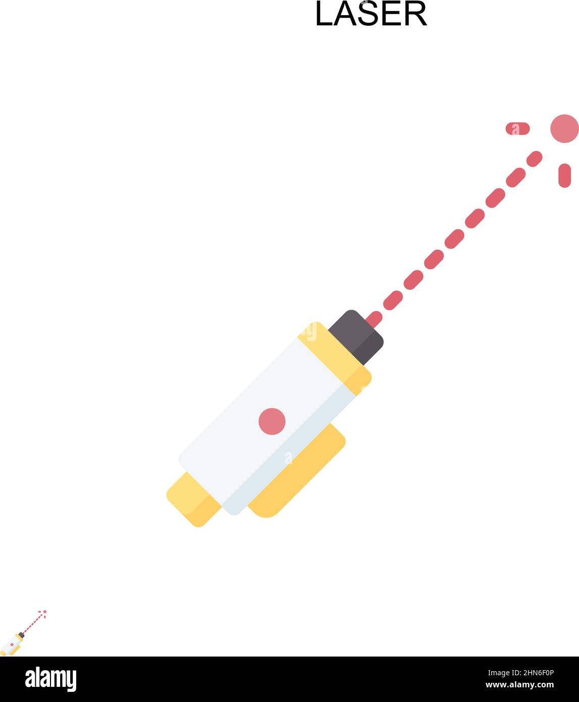 Laser Simple vector icon. Illustration symbol design template for web ...