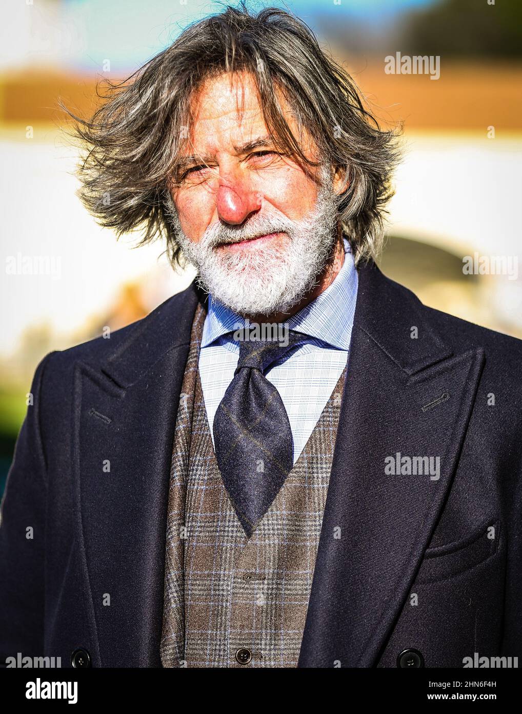 FLORENCE, Italy- January 12 2022: Franco Mazzetti on the street in ...