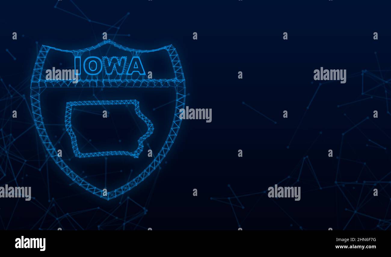 Iowa state map hi-res stock photography and images - Alamy