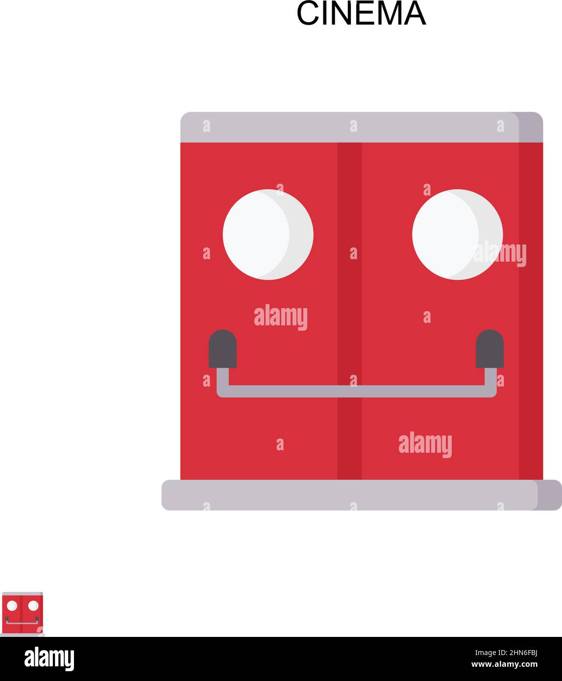 Cinema Simple vector icon. Illustration symbol design template for web mobile UI element Stock ...