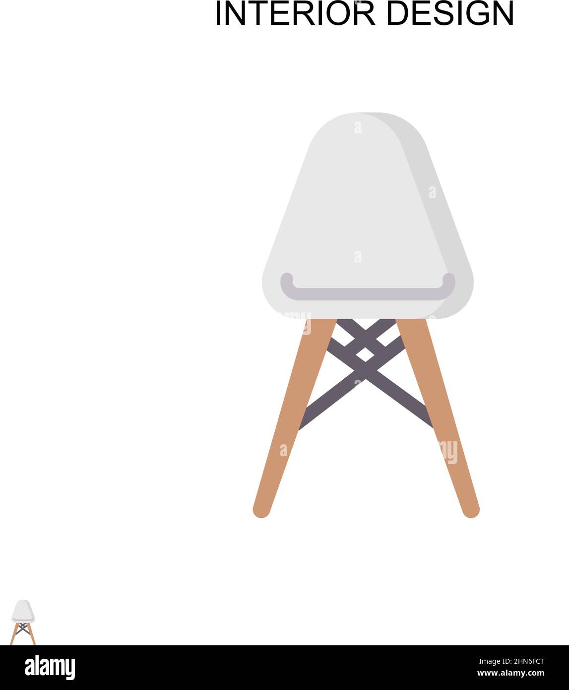 Interior Design Simple Vector Icon Illustration Symbol Design Template For Web Mobile Ui