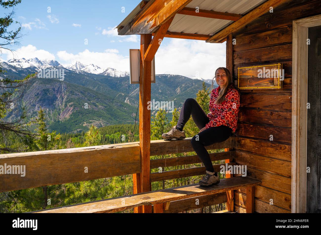 Female mountain cabin hi-res stock photography and images - Alamy