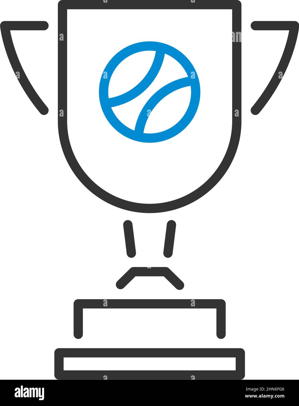 Baseball Cup Icon. Editable Bold Outline With Color Fill Design. Vector ...